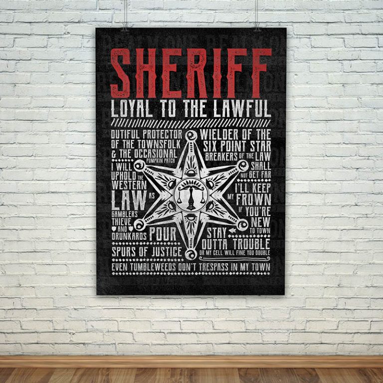 Sheriff Art Poster - Realm One