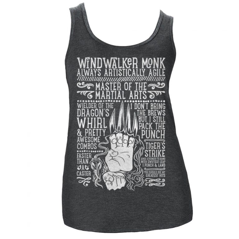 Windwalker Monk Class Ladies Tank Top - Realm One