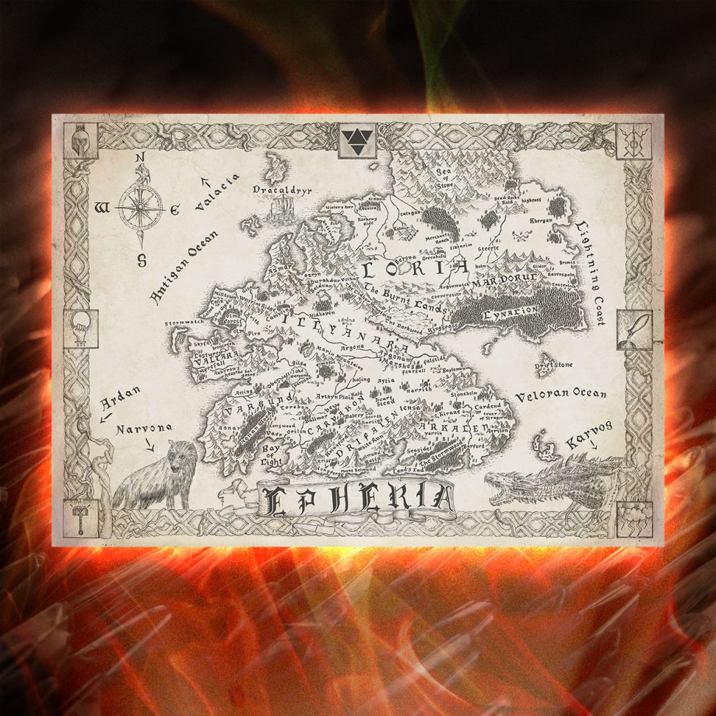 Map of Epheria Poster - Ryan Cahill Exclusive - Realm One